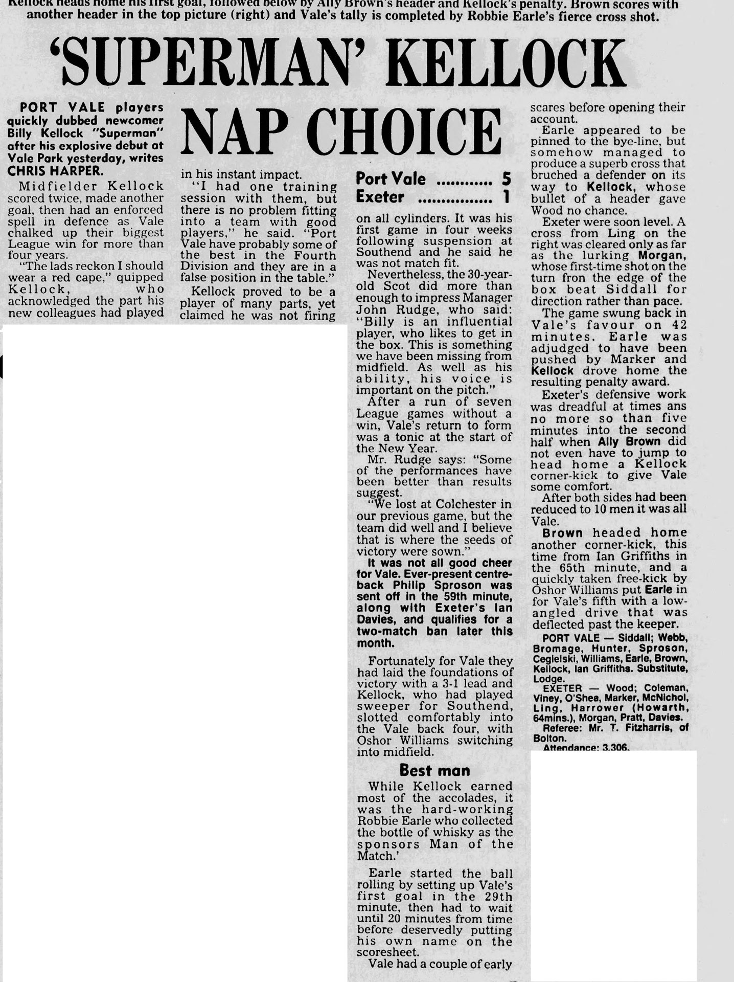 Former Port Vale midfielder Billy Kellock passes away - onevalefan.co.uk